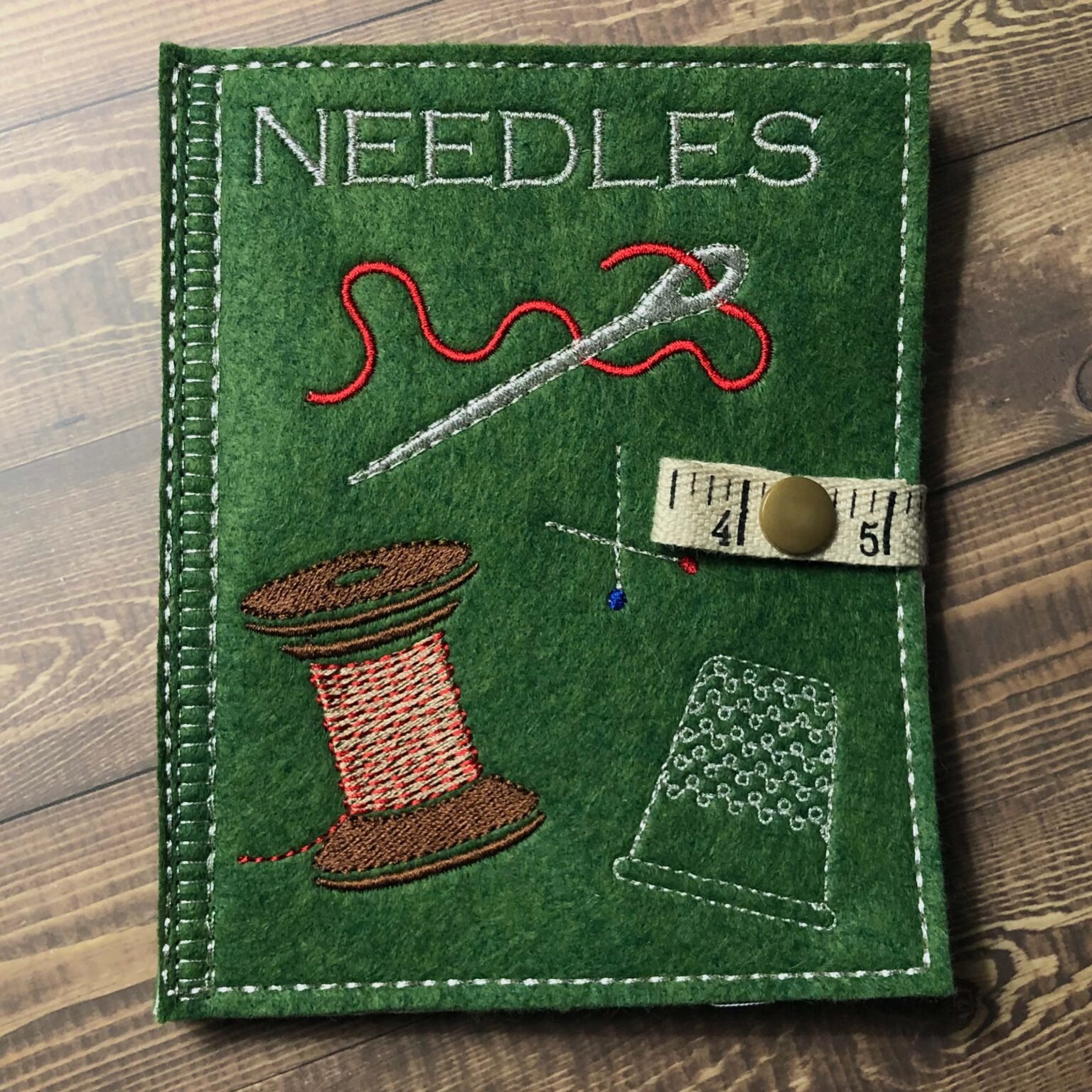 Needle Holder Case Bag – Pattern Only - Girl with a Star-Spangled Heart