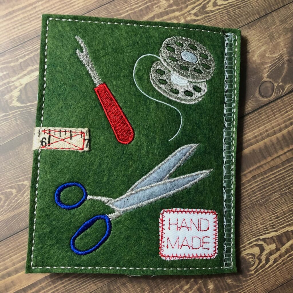 Needle Holder Case Bag – Pattern Only – Girl with a Star-Spangled Heart