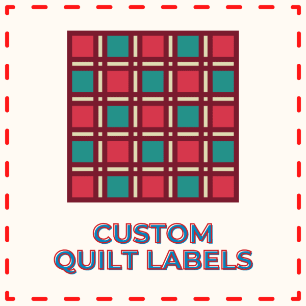 Custom Quilt Labels – Girl with a Star-Spangled Heart
